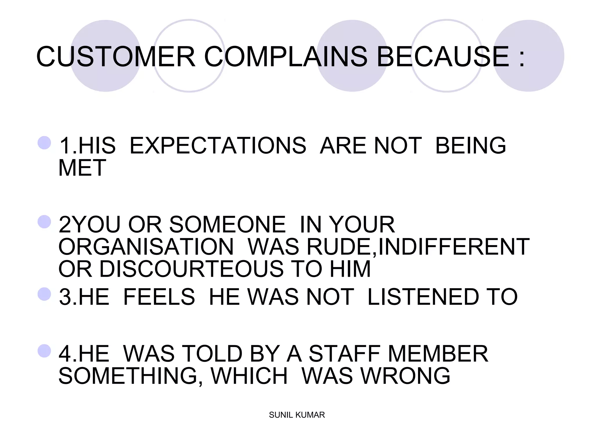 Handling customer complaints | PPT