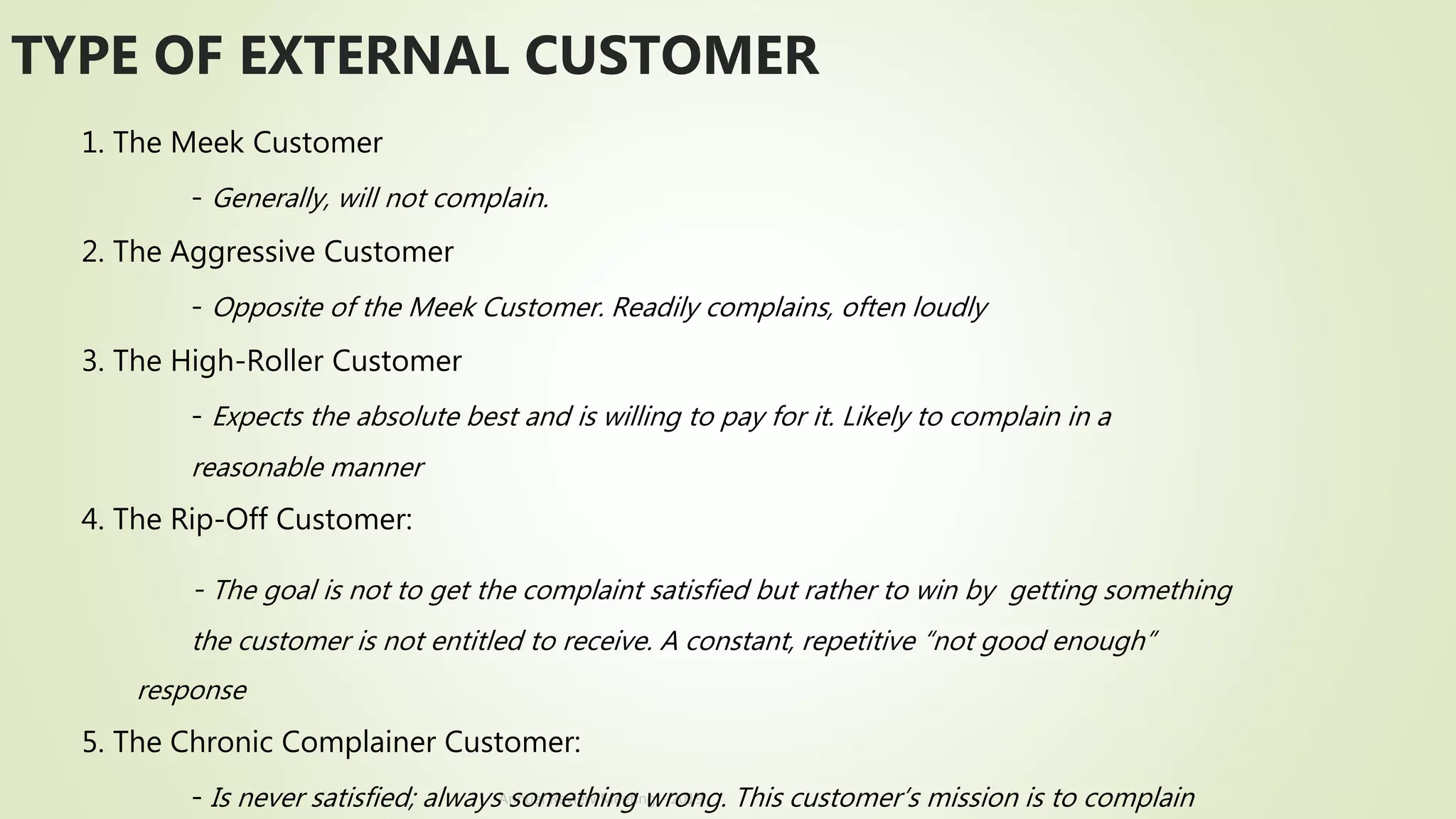 Handling customer complaints | PPTX