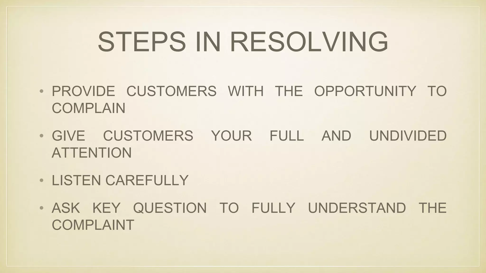 Handling Customer Feedback & Complaints | PPTX