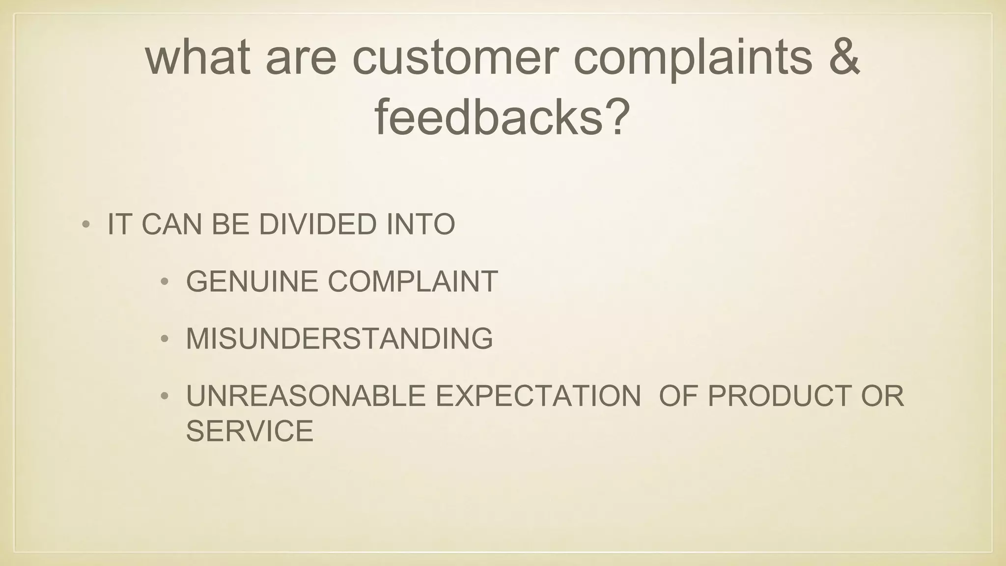 Handling Customer Feedback & Complaints | PPTX