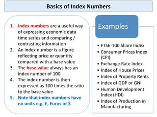 Handling Economic Data - Index Numbers | PPT