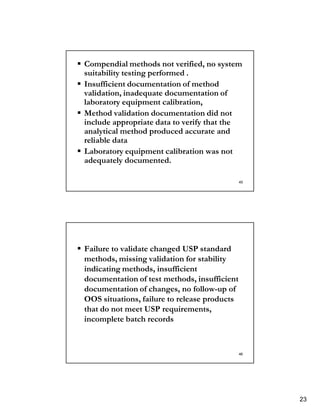 Handling deviations & unexpected results during method validation | PDF