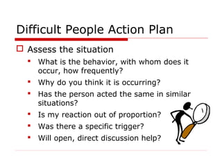 Handling difficult people | PPT
