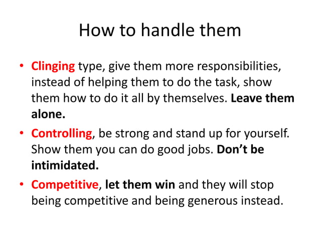Handling difficult people | PPTX | Career Advice | Careers