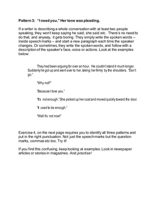 Handling direct speech | DOCX