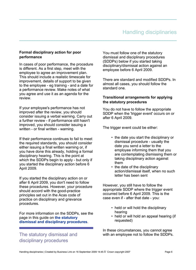 Handling Disciplinaries | PDF | Resume Writing and Advice | Job Search