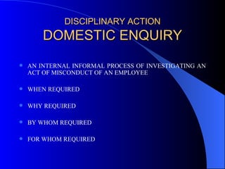 Handling Disciplinary Matters Legally And Efficiently | PPT