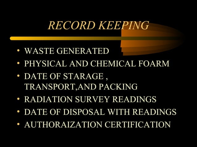 Handling and disposal of radioactive waste | PPT | Chemistry | Science