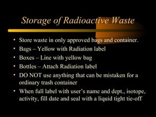 Handling and disposal of radioactive waste | PPT