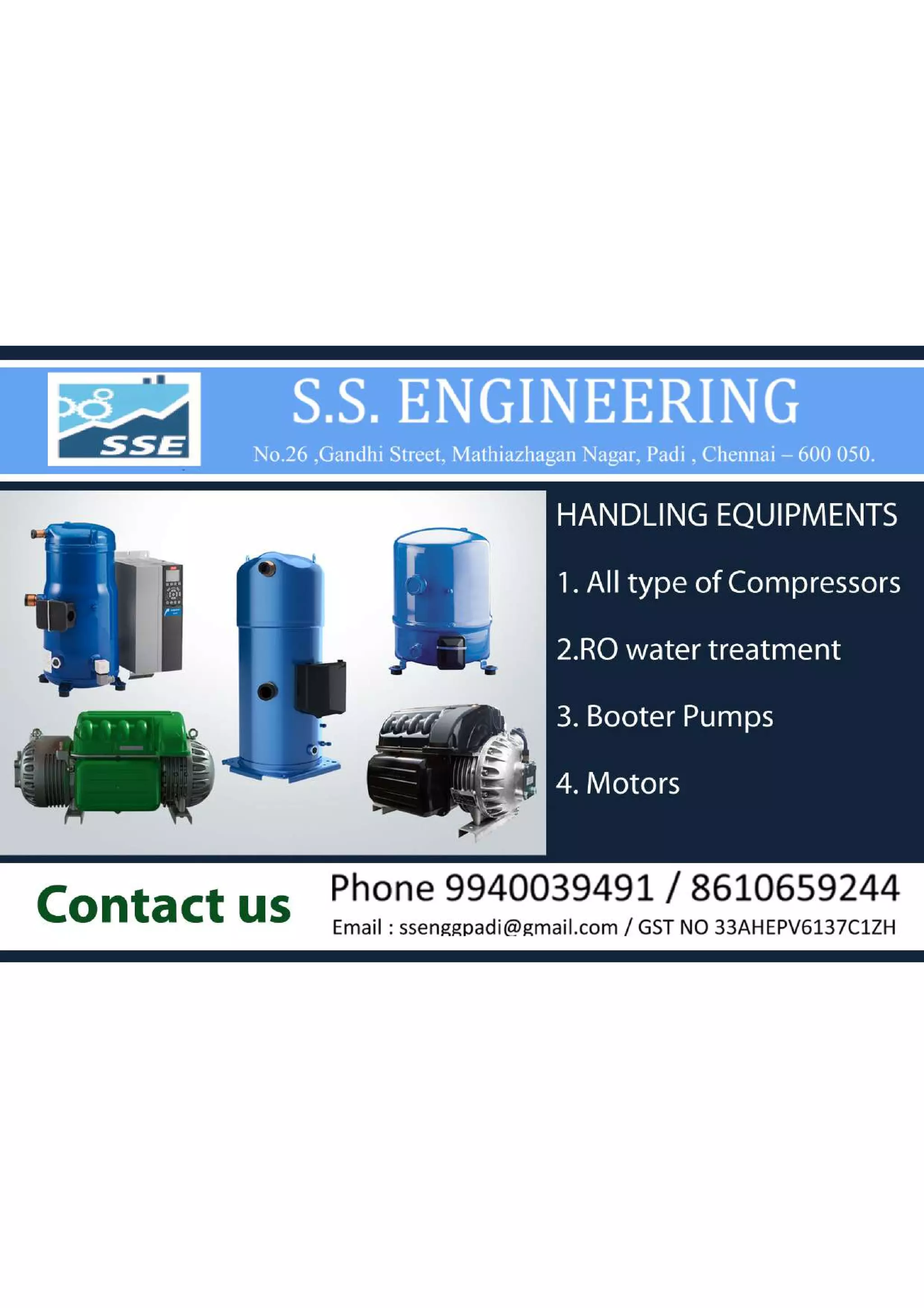 SS Engineering Chennai | PDF
