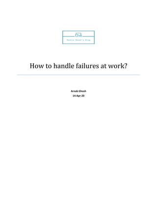 Handling failures at work | PDF