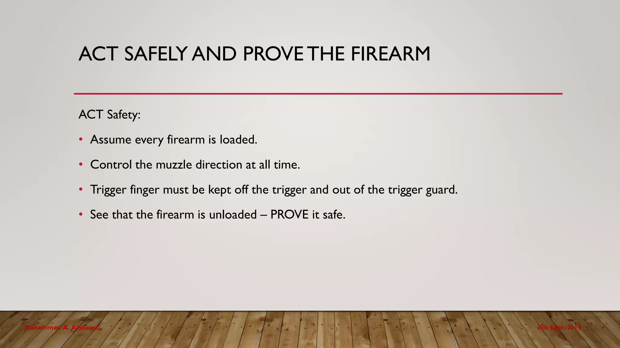 Handling firearms safely | PDF