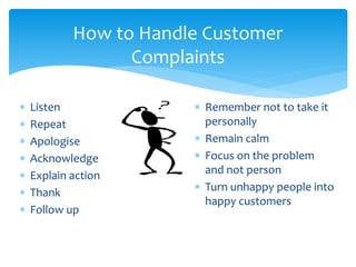 Handling guest complaint | PPTX
