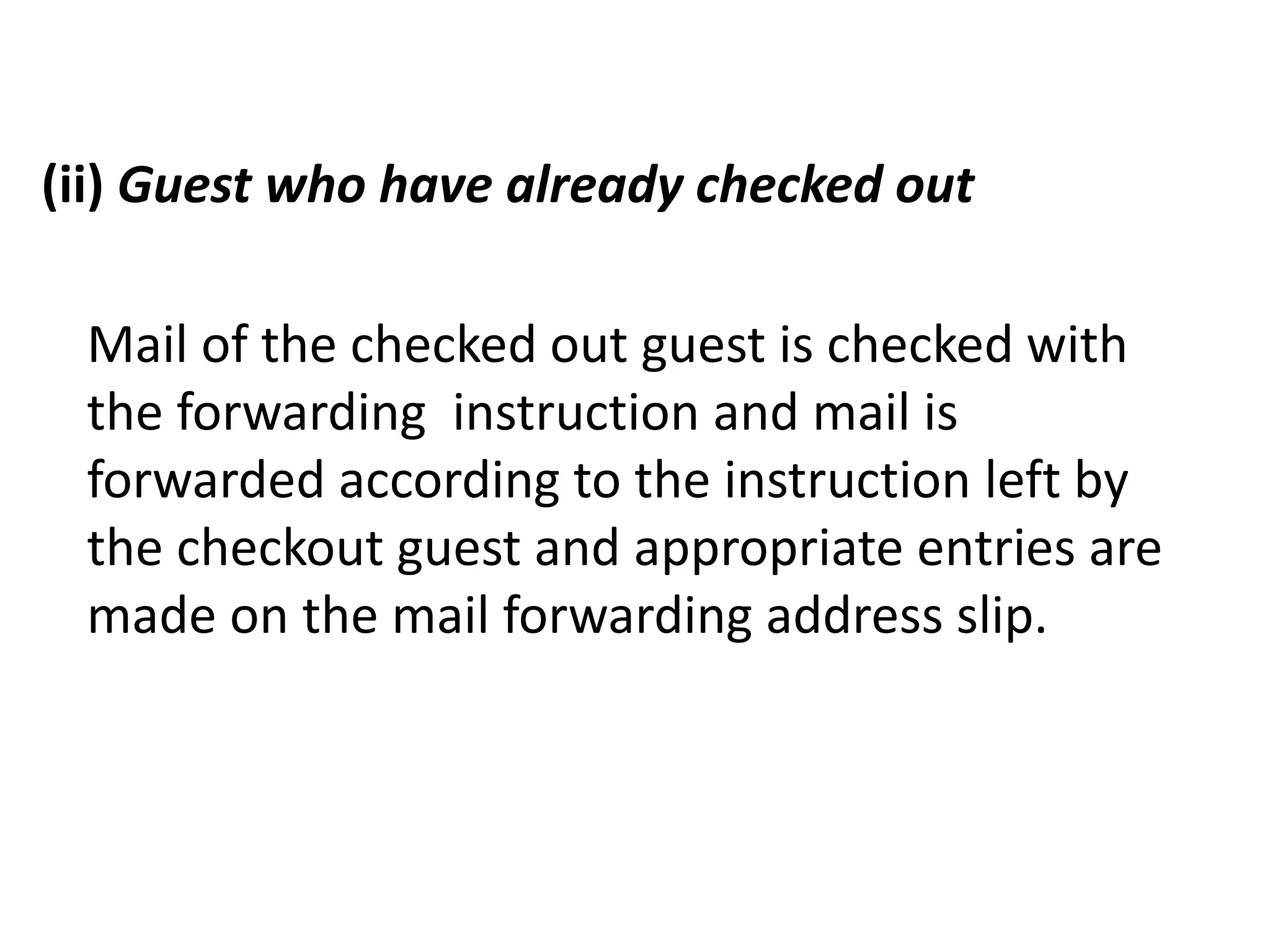 Handling guest mails and messages in hotels | PPTX