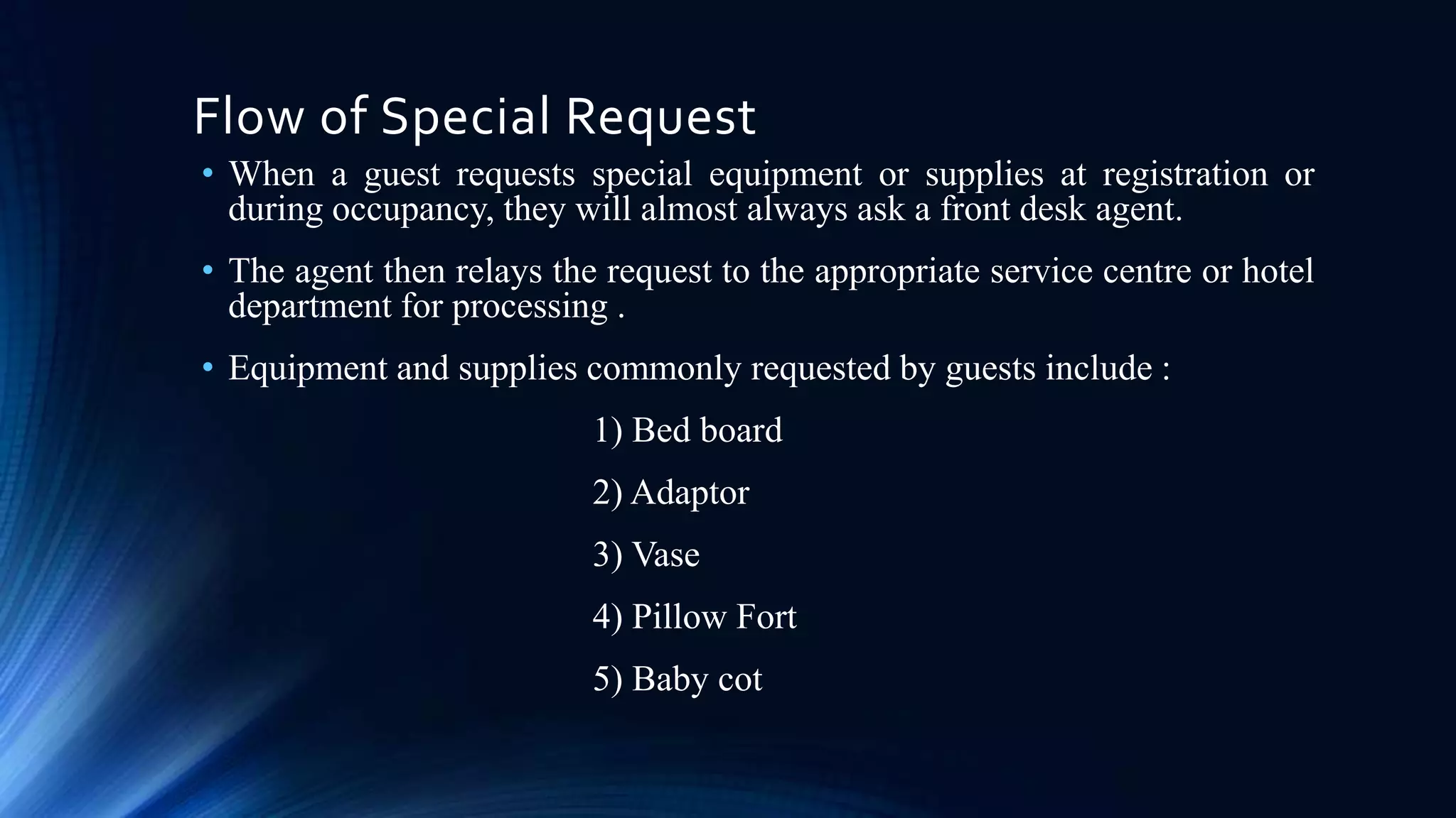Handling guest special request | PPTX