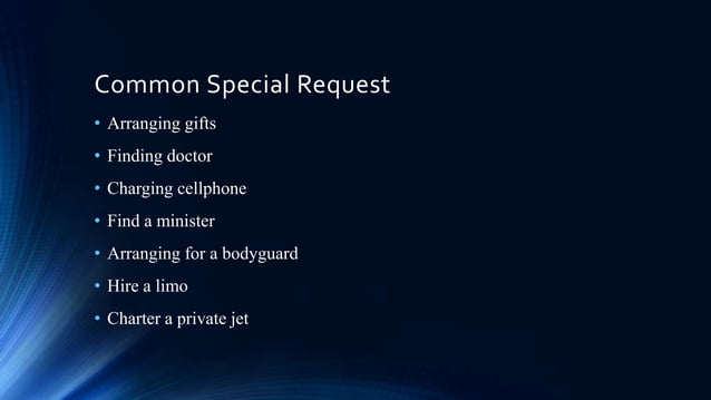 Handling guest special request | PPTX | Hospitality Industry | Industries