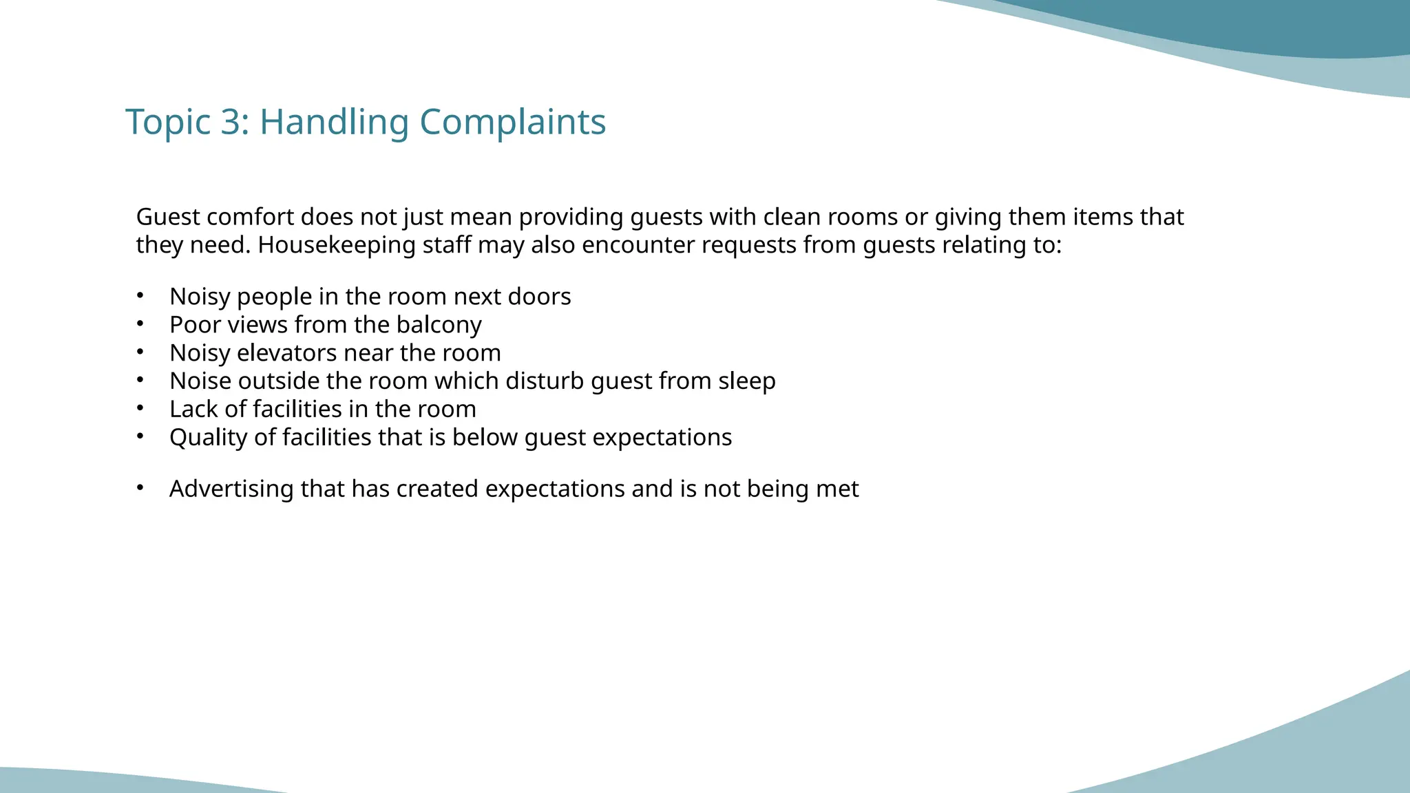Handling Housekeeping Housekeeping keeping | PPTX