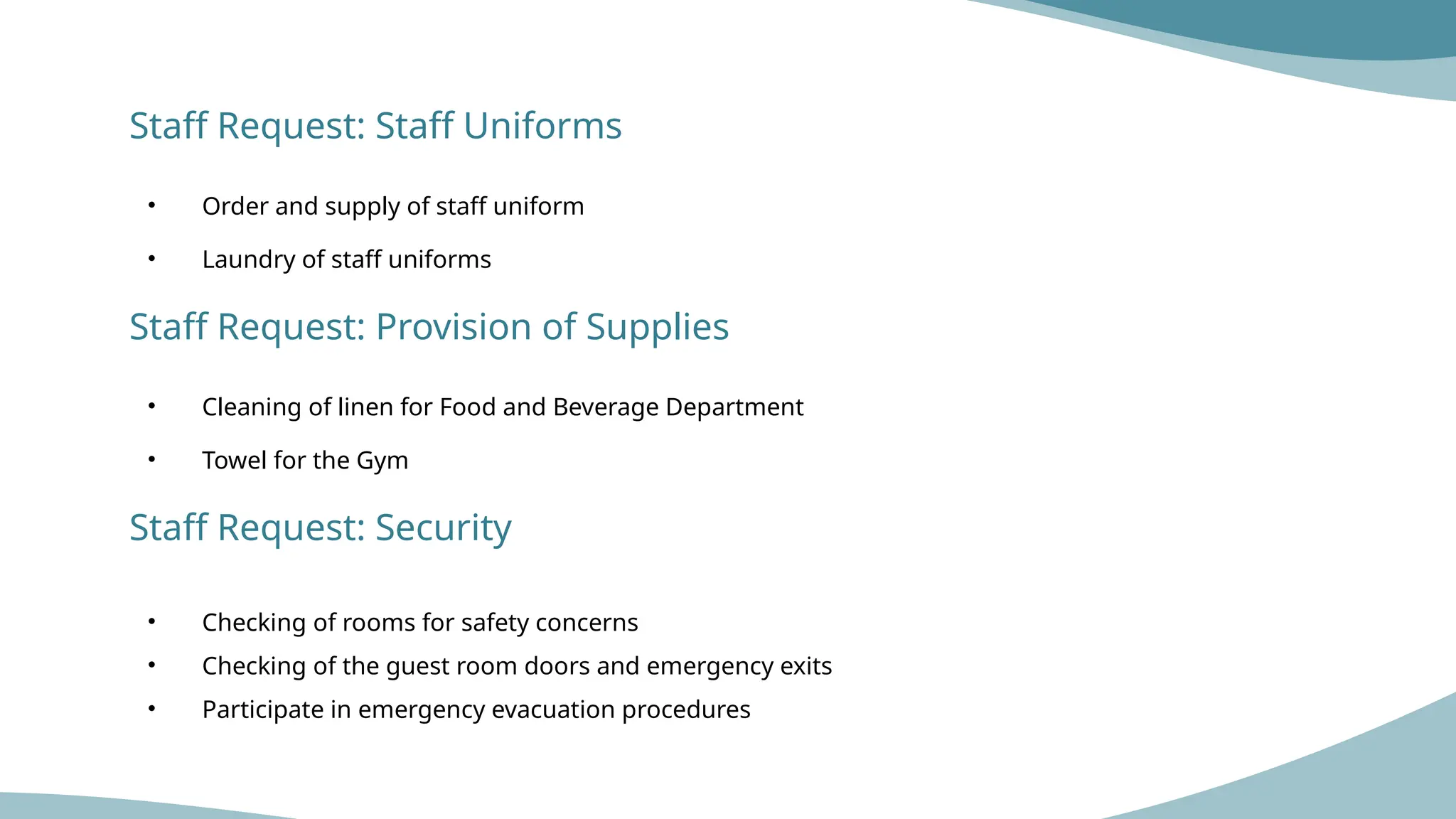 Handling Housekeeping Housekeeping keeping | PPTX