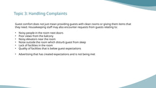 Handling Housekeeping Housekeeping keeping | PPTX