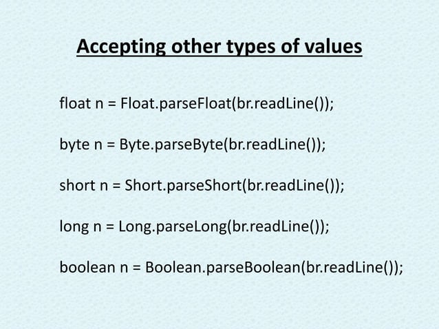 Handling inputs via io..continue | PPTX