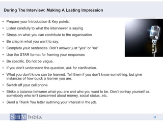 Handling interviews & group discussion | PPTX