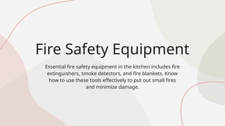 Handling Basic Kitchen Safety Practices. | PPTX