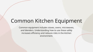 Handling Basic Kitchen Safety Practices. | PPTX