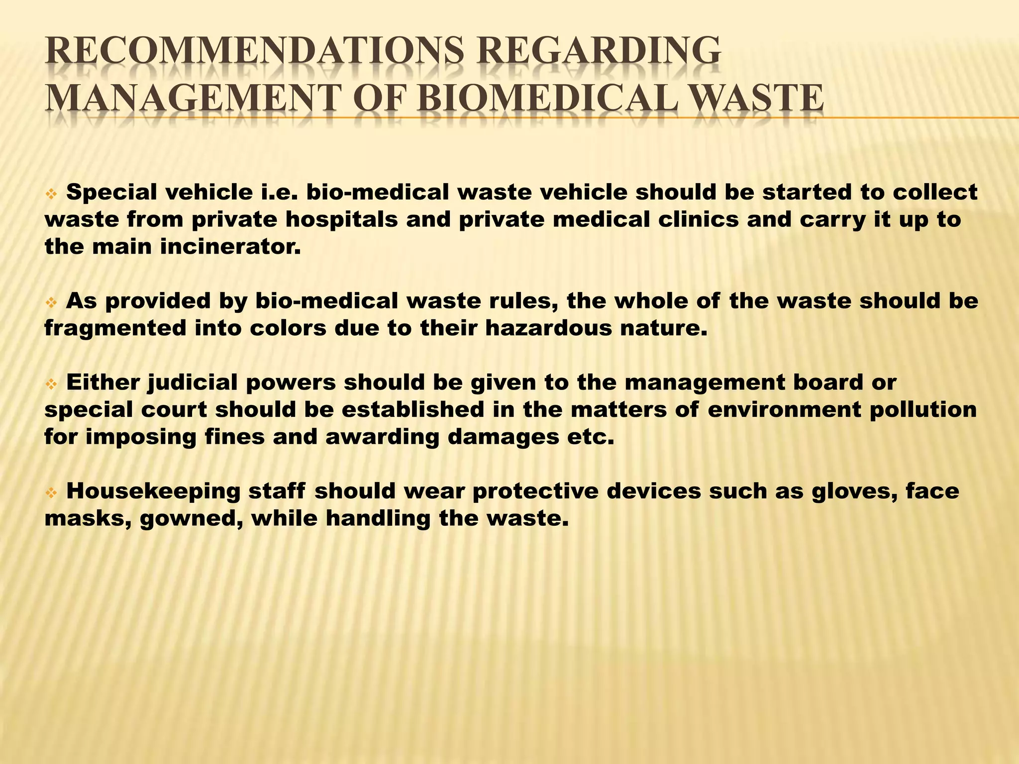 Handling & management of hazardous and biomedical waste | PPTX