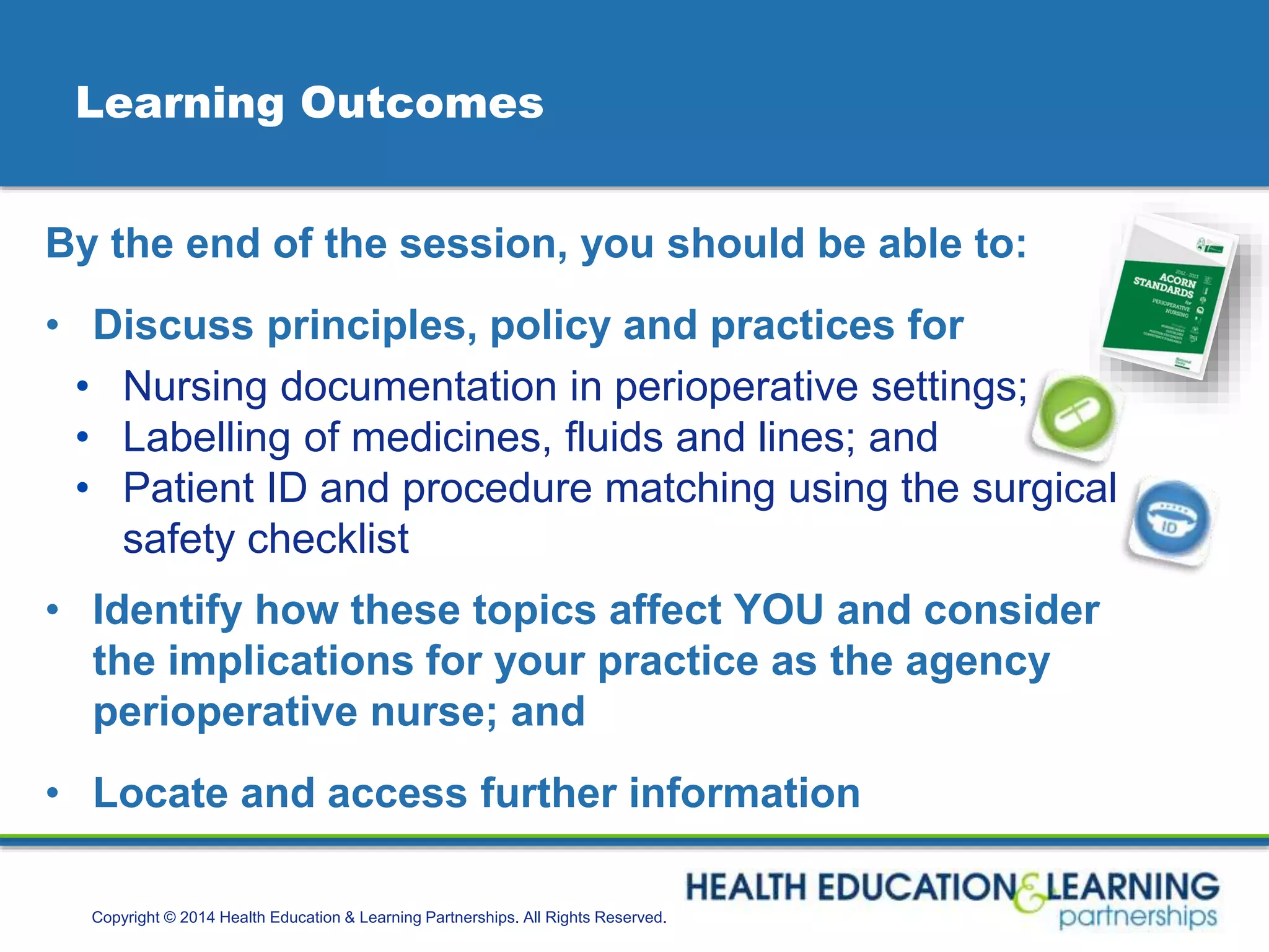 Handling medication in the perioperative environment | PPTX