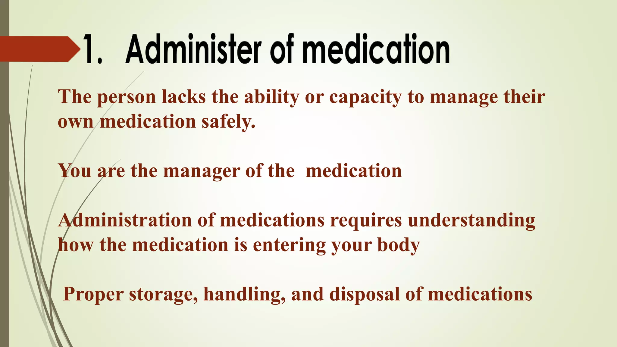 Handling medication ppt | PPTX