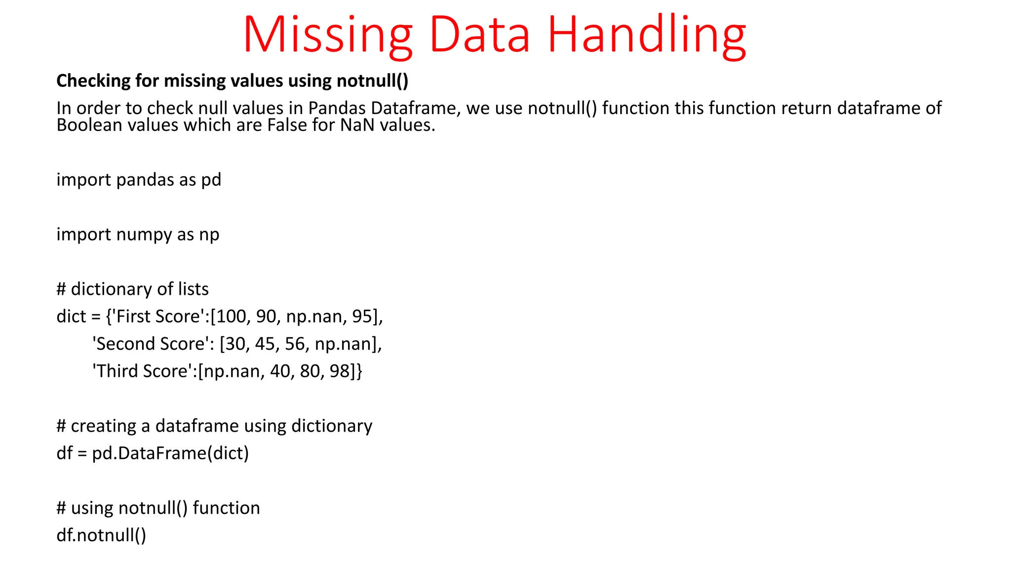 Handling Missing Data For Data Analysispptx Databases Computer Software And Applications