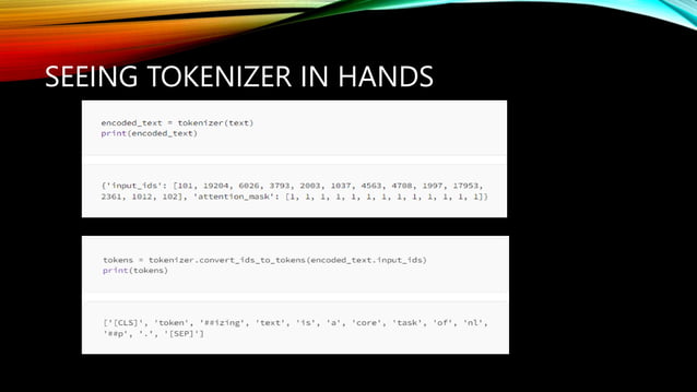Tokenization and how to use it from scratch | PPT