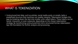 Tokenization and how to use it from scratch | PPT