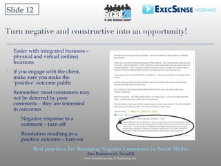 Handling Negative Comments Sm | PPT