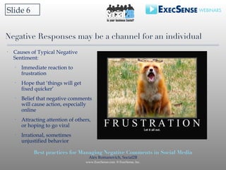 Handling Negative Comments Sm | PPT