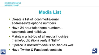 Handling negative media coverage | PPTX