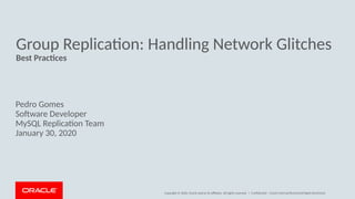 MySQL Group Replication: Handling Network Glitches - Best Practices | PPT