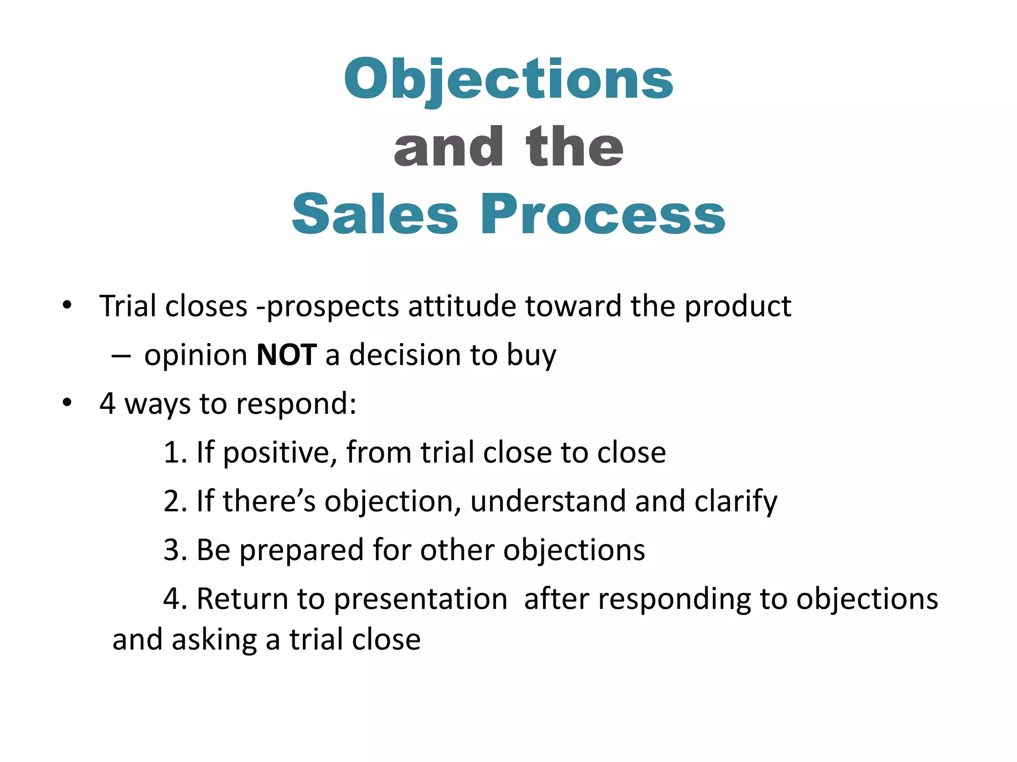 Handling objections | PPTX