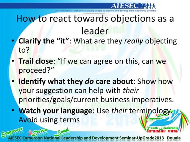 Handling objections | PPT Handling objections | PPT