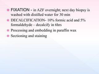 processing of bone marrow trephine biopsy | PPTX