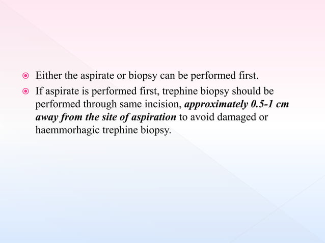 processing of bone marrow trephine biopsy | PPTX