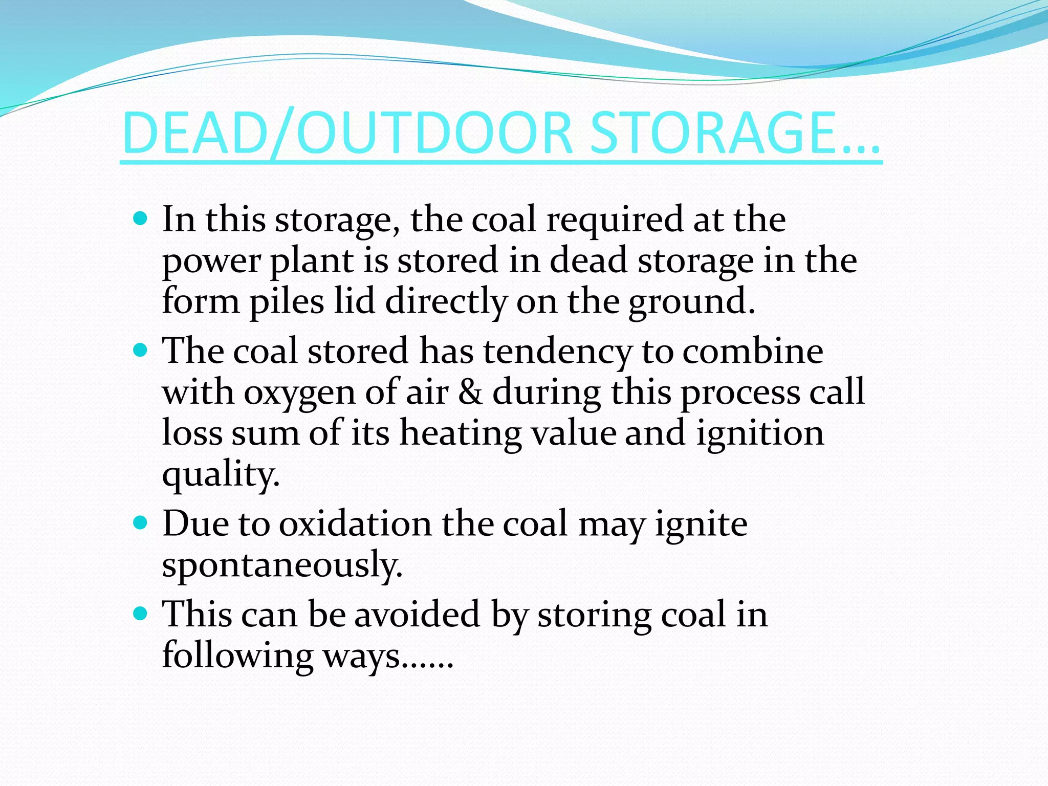Handling of coal in thermal power plant | PPTX