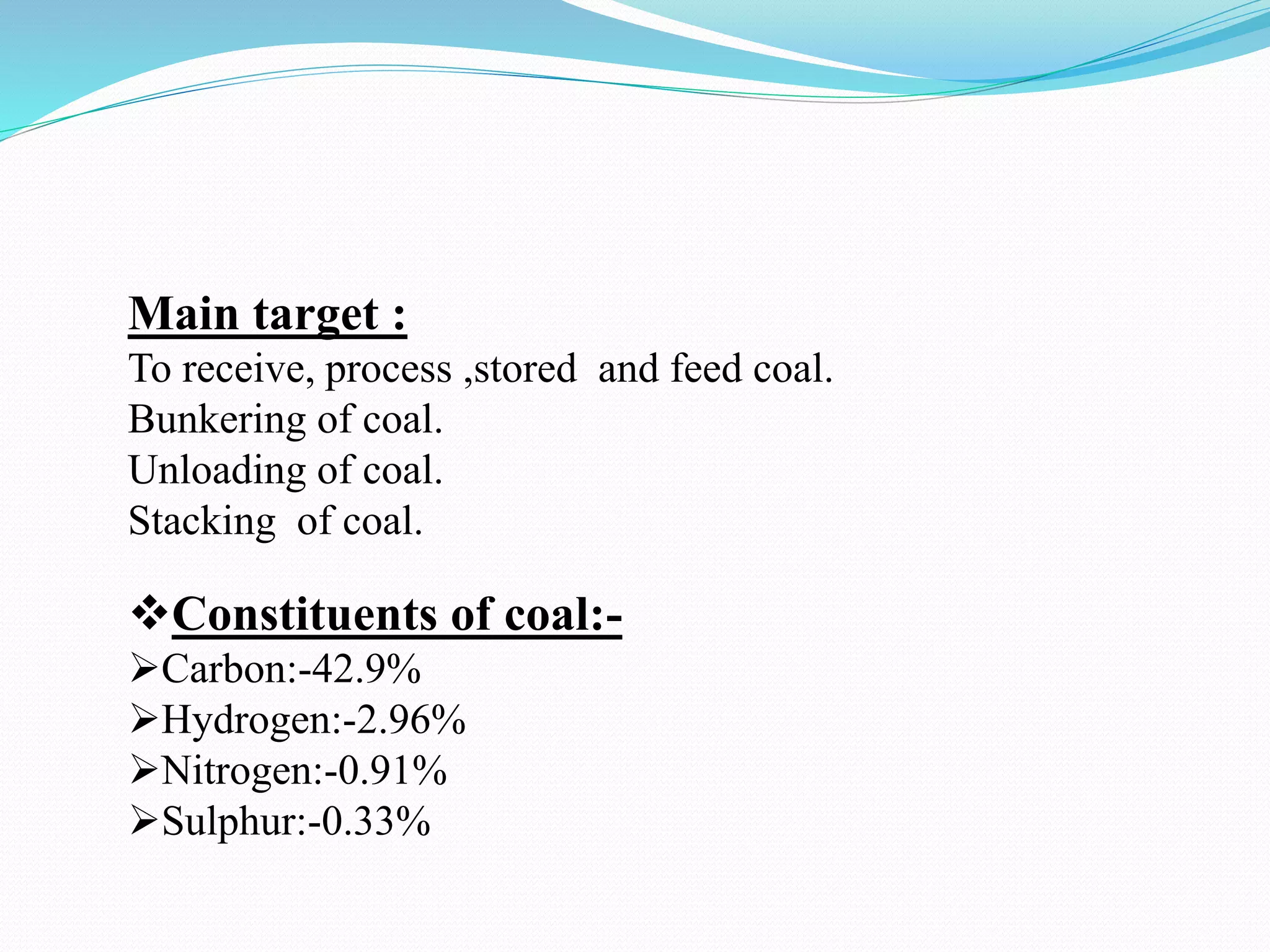 Handling of coal in thermal power plant | PPTX