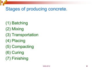 Handling of Concrete | PDF