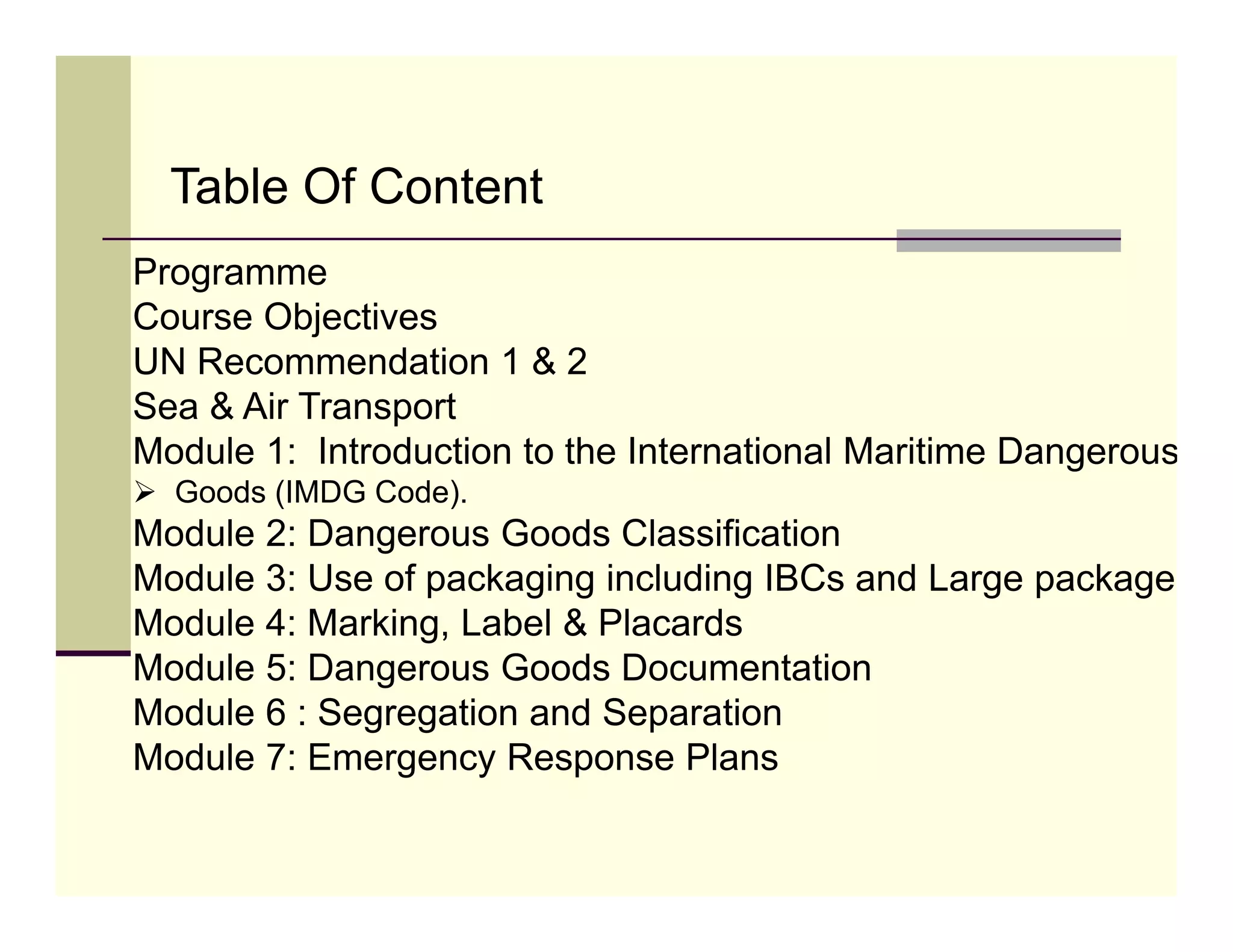 Handling of dangerous goods [compatibility mode] | PDF
