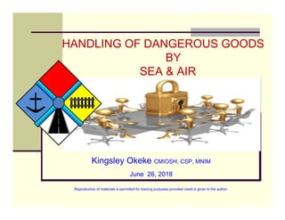 Handling of dangerous goods [compatibility mode] | PDF