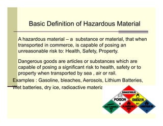 Handling of dangerous goods [compatibility mode] | PDF