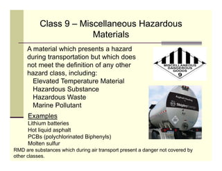 Handling of dangerous goods [compatibility mode] | PDF