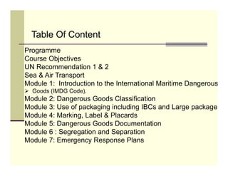 Handling of dangerous goods [compatibility mode] | PDF