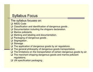 Handling of dangerous goods [compatibility mode] | PDF